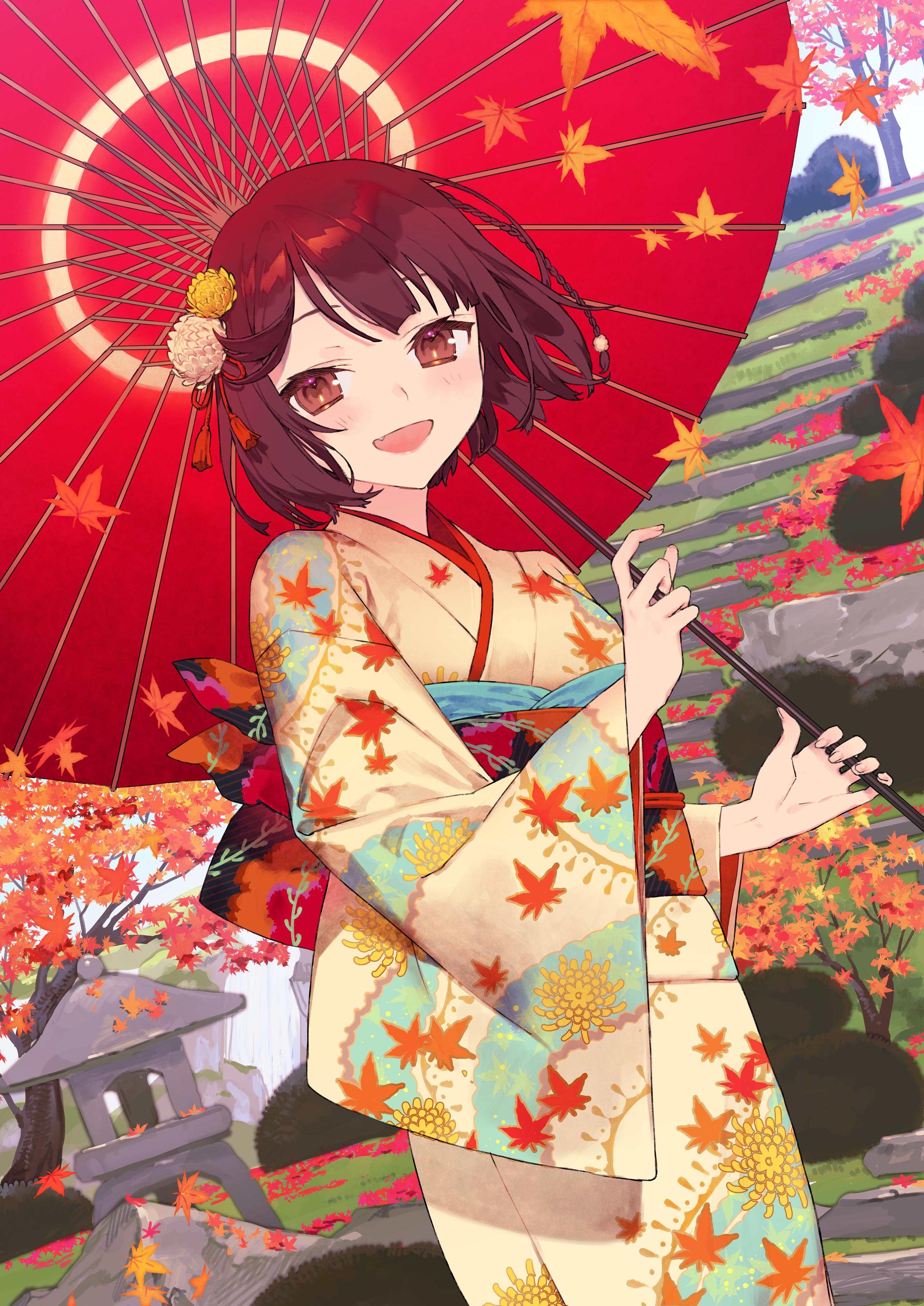koei tecmo noco atelier atelier sophie sophie neuenmuller kimono umbrella | #1244052 | yande.re